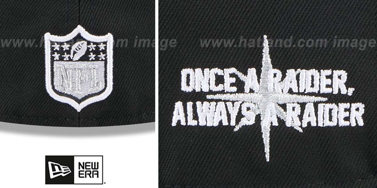 Las Vegas Raiders 2024 NFL DRAFT Black Fitted Hat by New Era