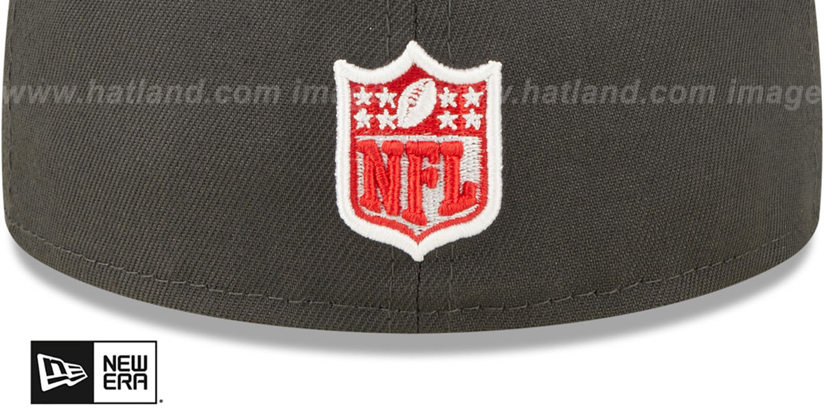 Las Vegas Raiders 2T COLOR PACK Charcoal-Red Fitted Hat