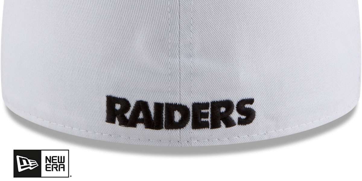 Las Vegas Raiders NFL TEAM-BASIC White Fitted Hat by New Era