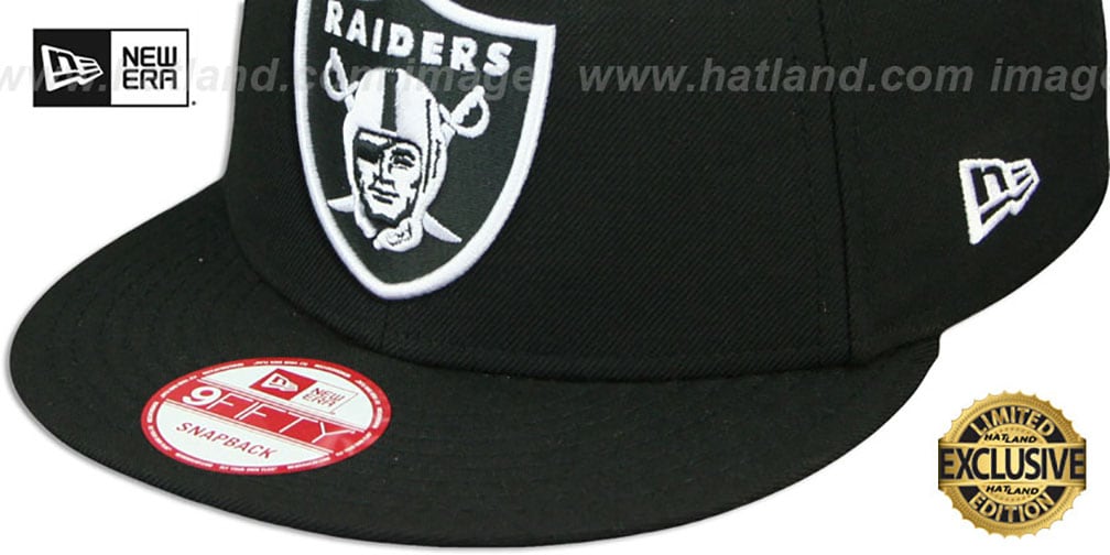 Las Vegas Raiders TEAM-BASIC SNAPBACK Black-White Hat