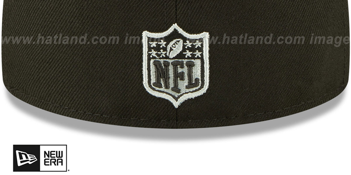 Las Vegas Raiders TRIPLE THREAT IDENTITY Black Fitted Hat