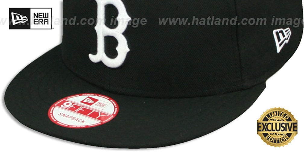 Boston Red Sox TEAM-BASIC SNAPBACK Black-White Hat
