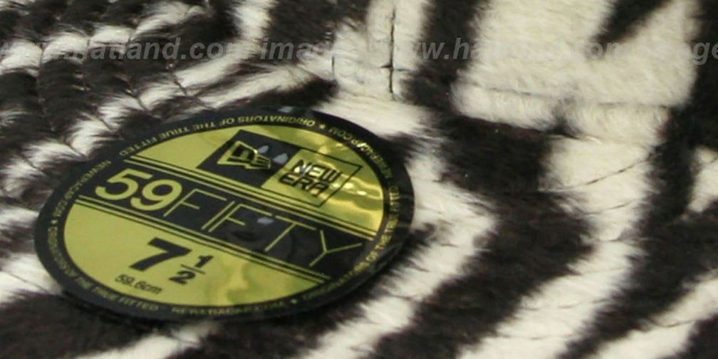 Boston Red Sox ZEBRA ANIMAL-FUR MESH-BACK Fitted Hat