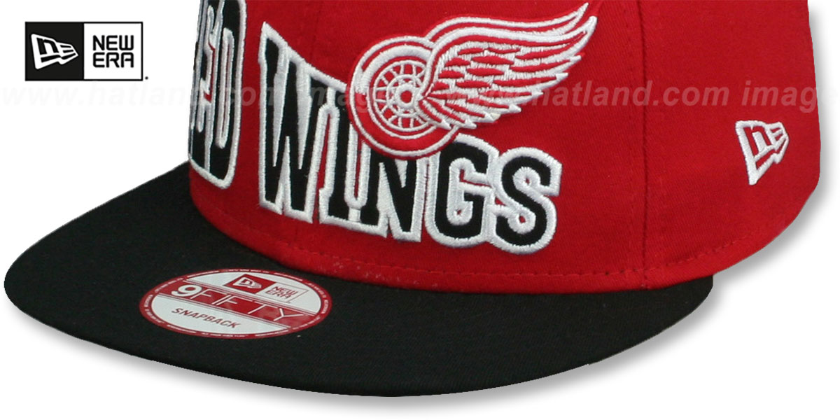 Detroit Red Wings STOKED SNAPBACK Red-Black Hat by New Era