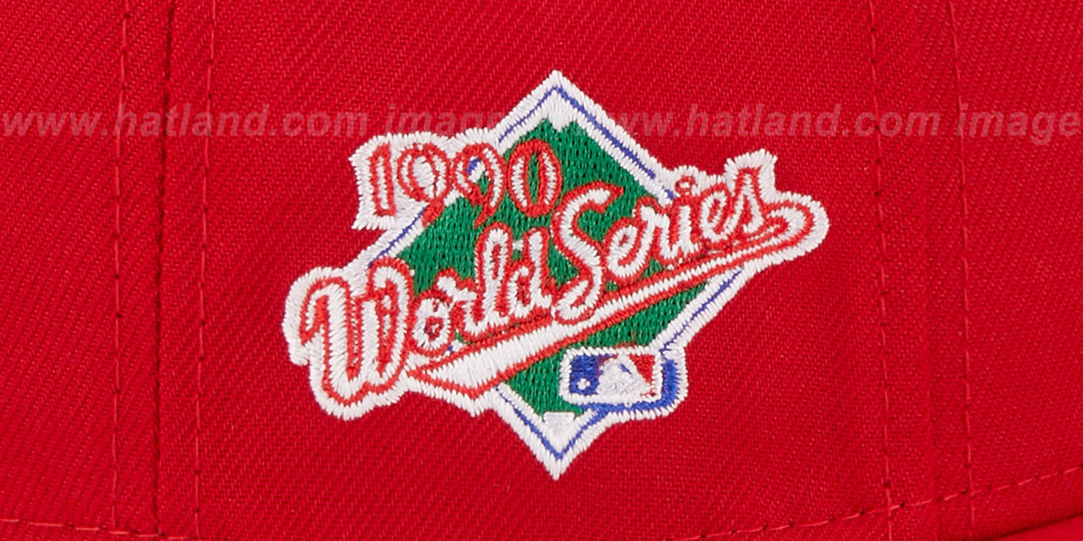 Cincinnati Reds 1990 WS SIDE-PATCH SNAPBACK Hat by New Era