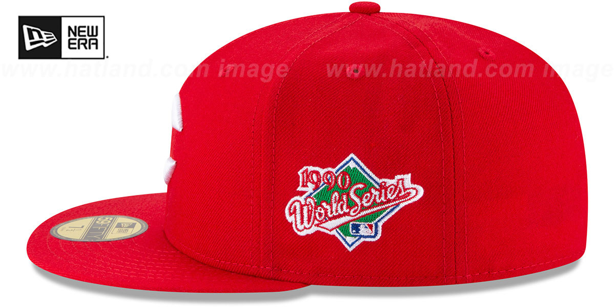 Cincinnati Reds WORLD SERIES SIDE PATCH Fitted Hat