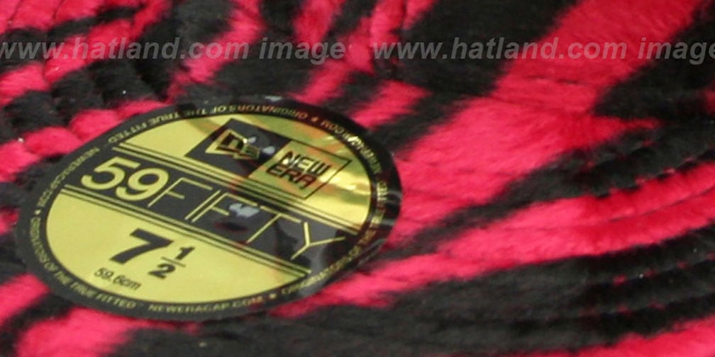 Cincinnati Reds ZEBRA ANIMAL-FUR MESH-BACK Fitted Hat