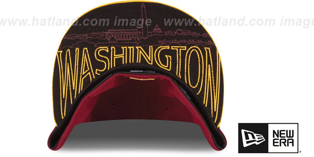 Washington Redskins 2015 NFL DRAFT Burgundy-Gold Fitted Hat