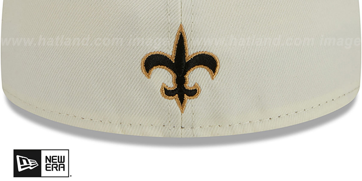 New Orleans Saints NFL LIGATURE White-Black Fitted Hat