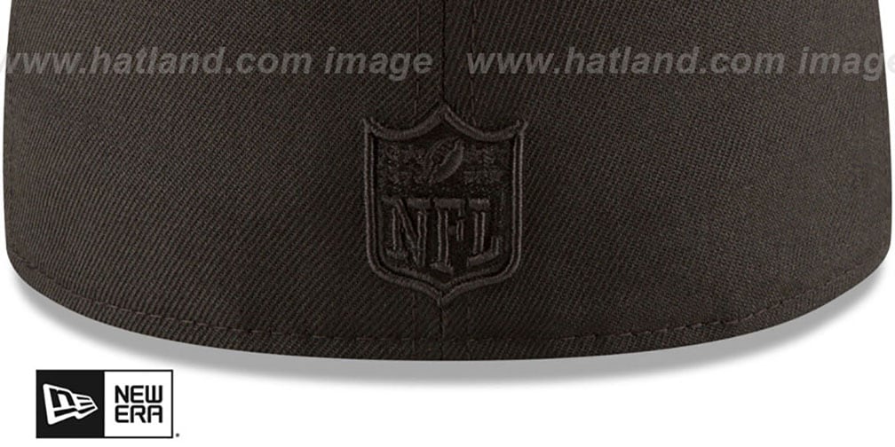 New Orleans Saints NFL TEAM-BASIC BLACKOUT Fitted Hat