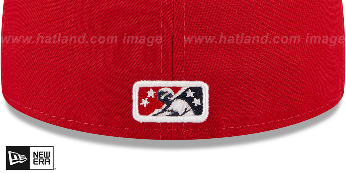 Portland Sea Dogs MILB MARVEL DEFENDERS Red-Navy Fitted Hat