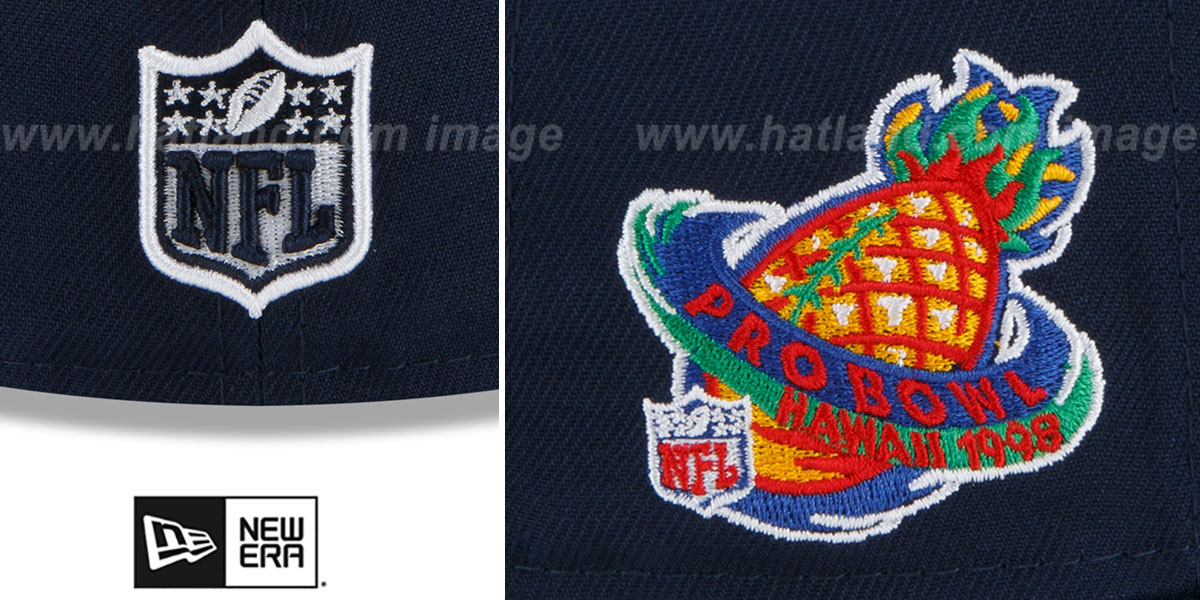 Seattle Seahawks 1998 PRO BOWL SIDE-PATCH Royal Fitted Hat