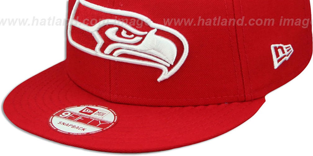 Seattle Seahawks TEAM-BASIC SNAPBACK Red-White Hat Seattle Seahawks TEAM-BASIC SNAPBACK Red-White Hat