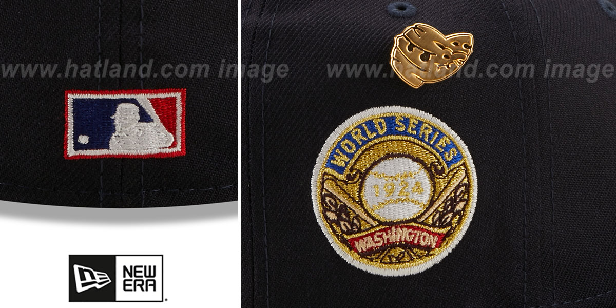 Washington Senators 1924 LOGO-HISTORY Navy Fitted Hat