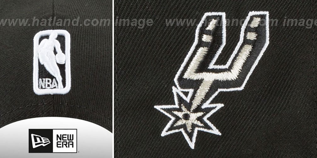 San Antonio Spurs GOTHIC-ARCH SNAPBACK Black Hat by New Era