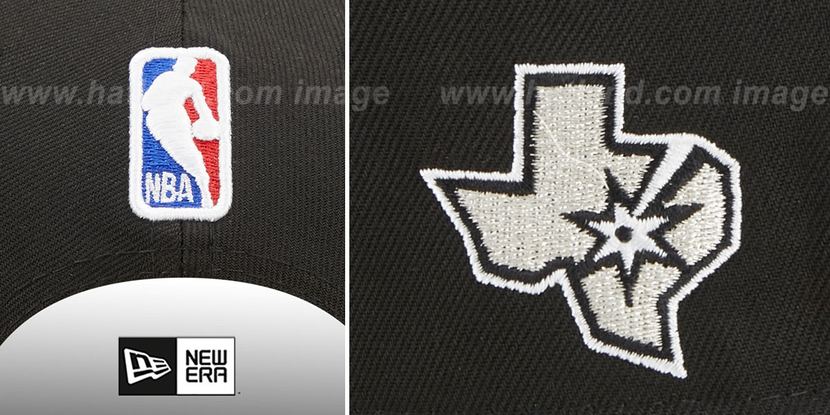 San Antonio Spurs STATEMENT SNAPBACK Black Hat by New Era