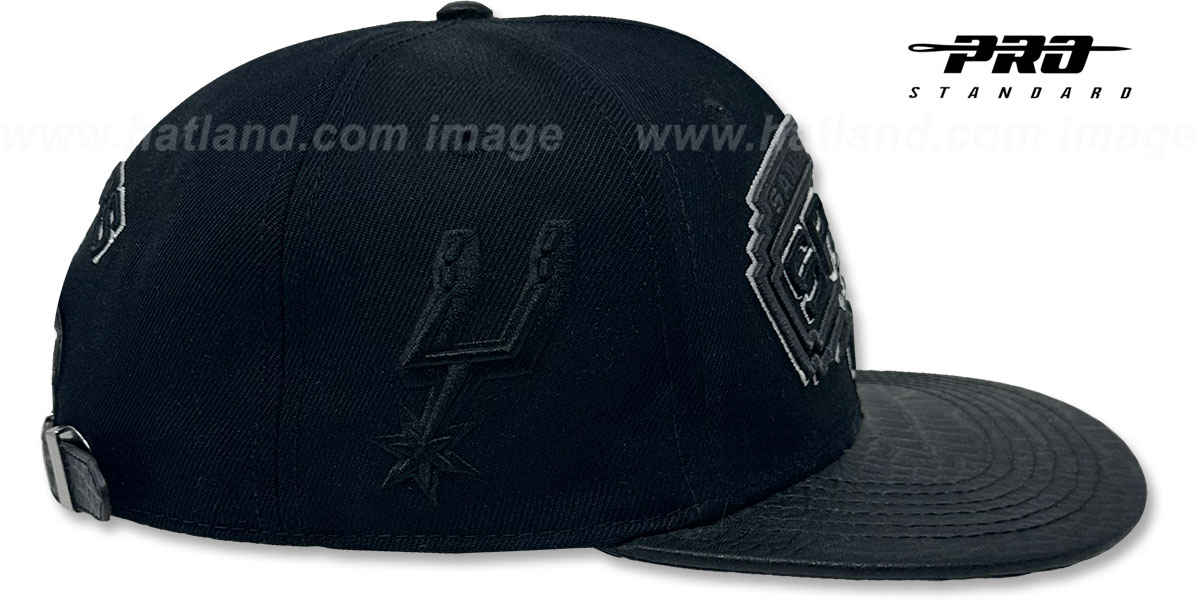 San Antonio Spurs TEAM-BASIC STRAPBACK Black Hat