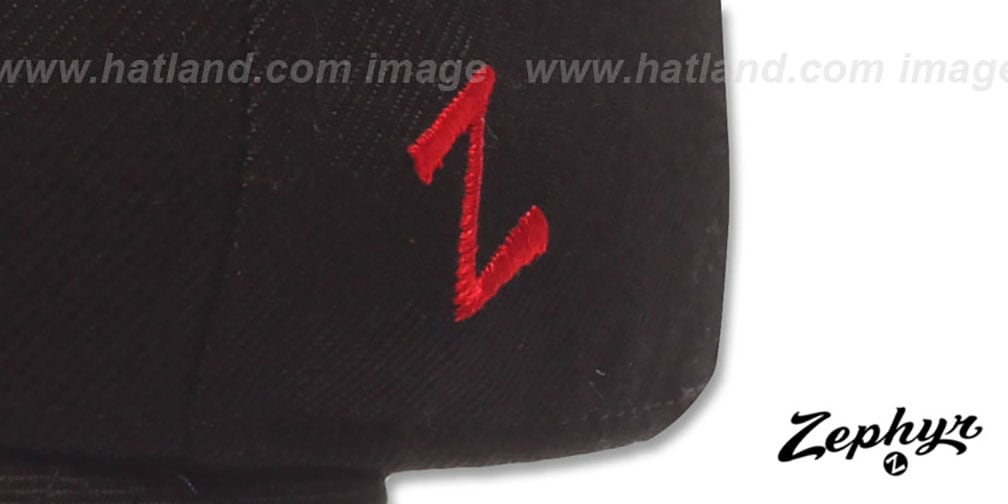 Texas Tech DH Fitted Hat by ZEPHYR - black