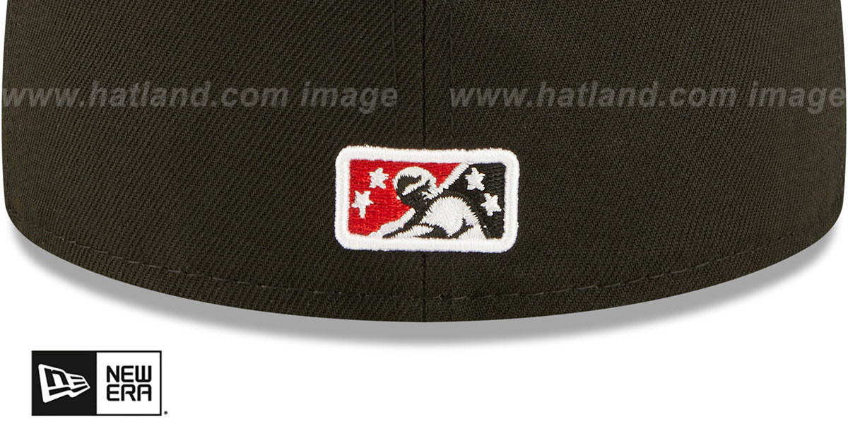 Rocket City Trash Pandas MILB ONFIELD ALT 1 Black Fitted Hat