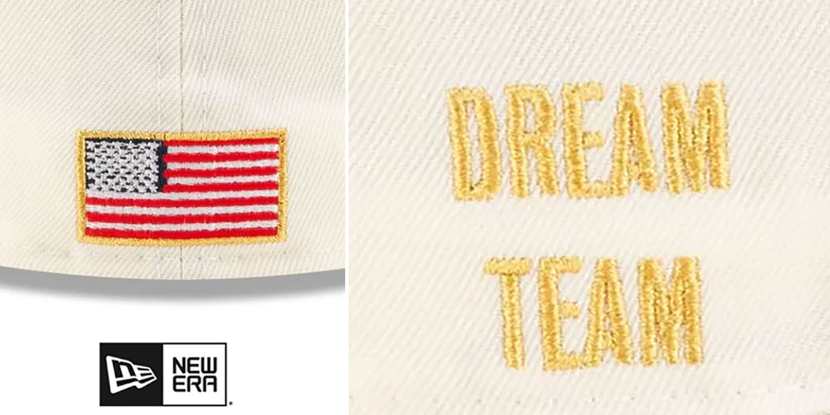 USA Basketball DREAM TEAM Chrome-Navy Fitted Hat by New Era