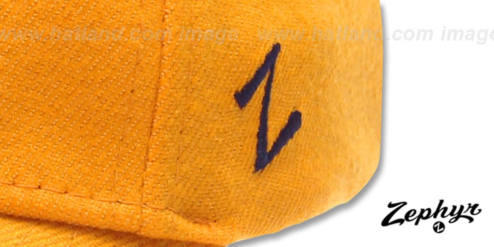 West Virginia DH Fitted Hat by ZEPHYR - gold