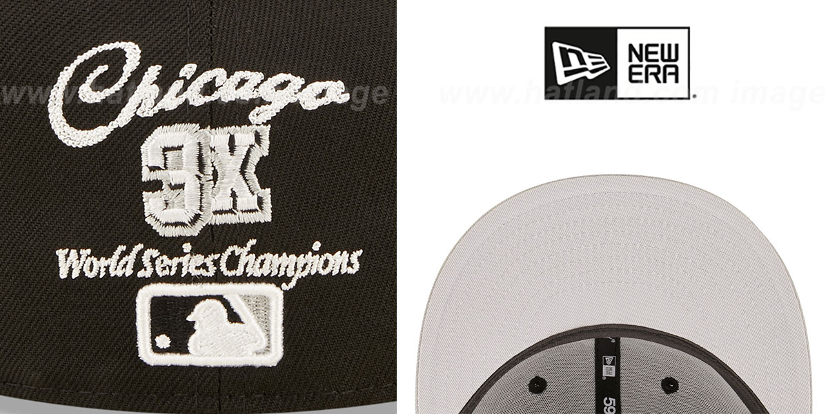 Chicago White Sox LETTERMAN SIDE-PATCH Fitted Hat by New Era