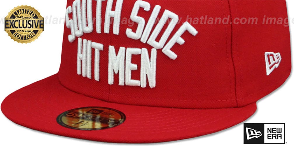 Chicago White Sox SOUTH SIDE HITMEN Red Fitted Hat