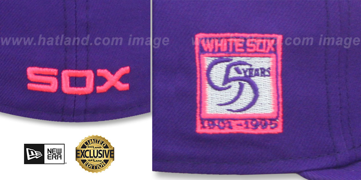 Chicago White Sox SOUTHSIDE HITMEN PATCH-BOTTOM Purple-Pink Fitte