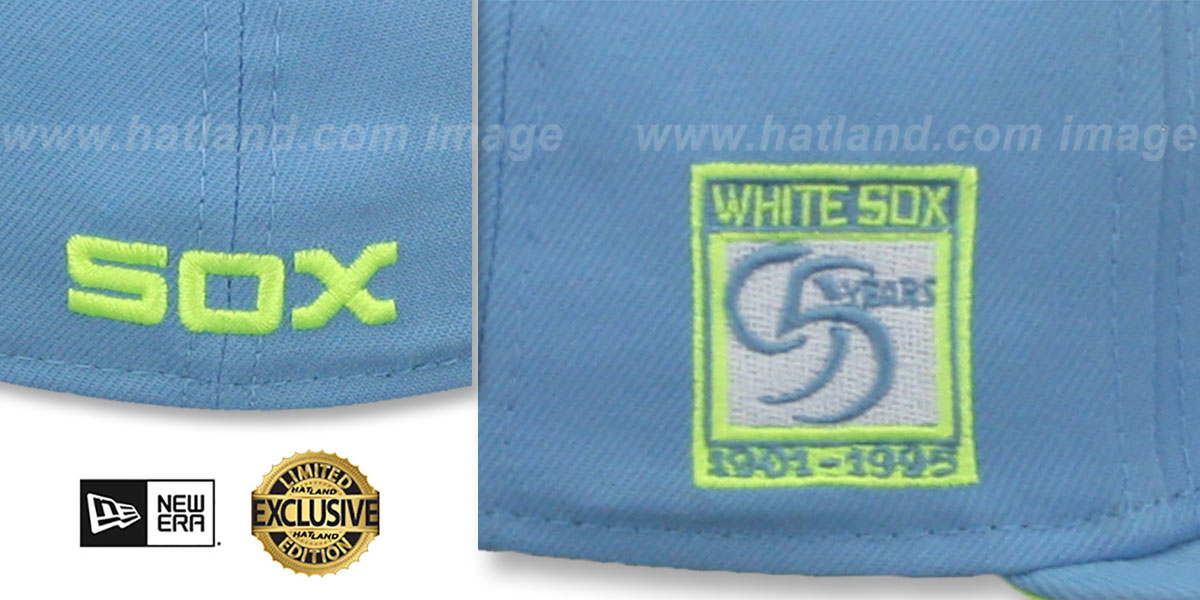 Chicago White Sox SOUTHSIDE HITMEN PATCH-BOTTOM Sky-Yellow Fitted