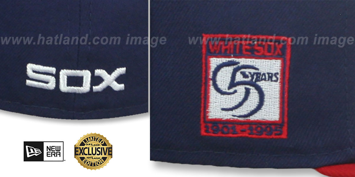 Chicago White Sox SOUTHSIDE HITMEN PATCH-BOTTOM White-Navy-Red Fi