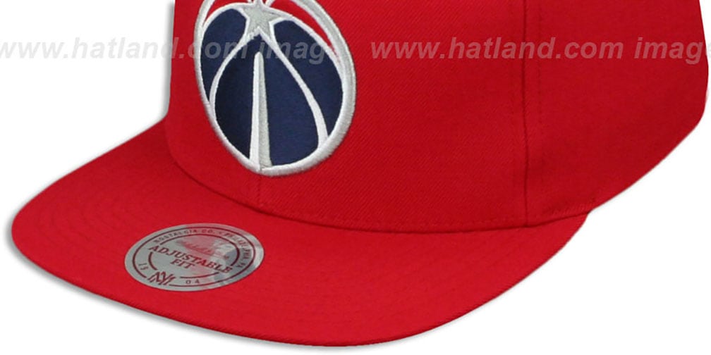 Washington Wizards BASIC-LOGO SNAPBACK Red Hat