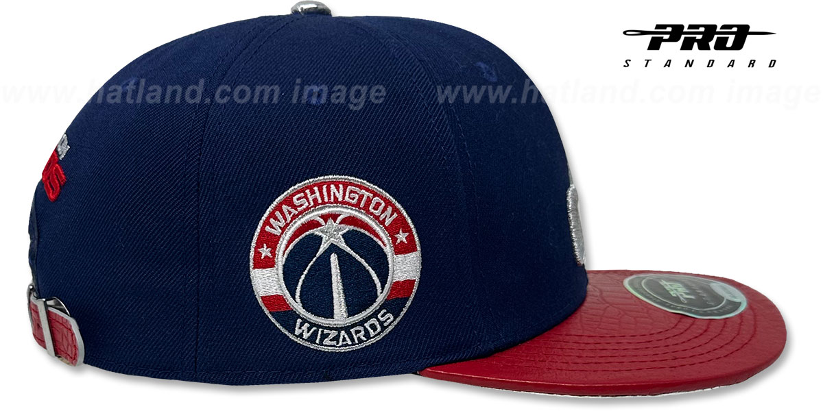 Washington Wizards TEAM-ALTERNATE STRAPBACK Navy-Red Hat