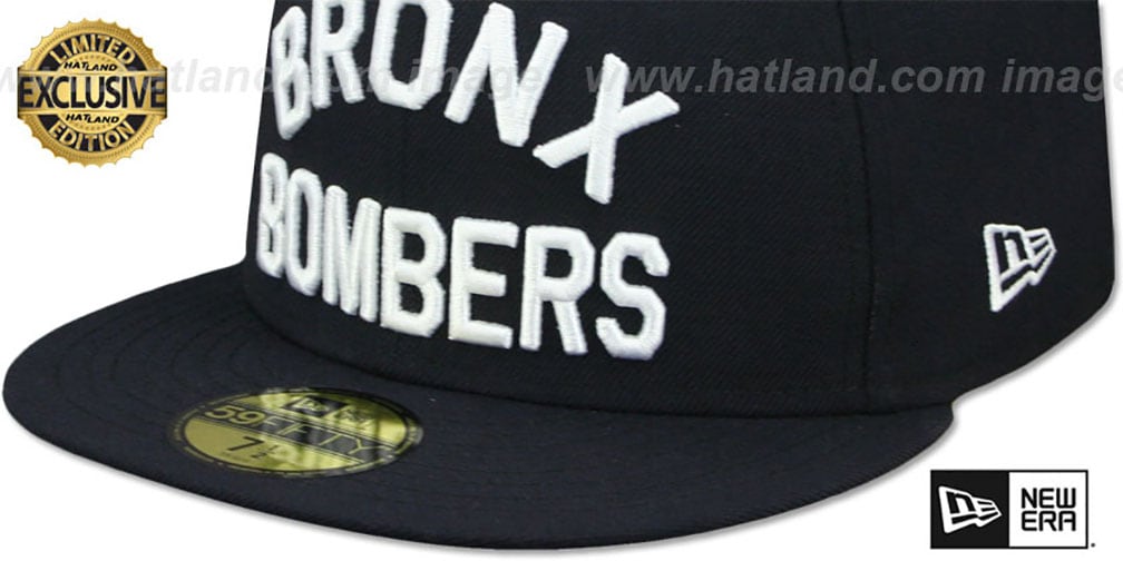 New York Yankees BRONX BOMBERS Navy Fitted Hat by New Era