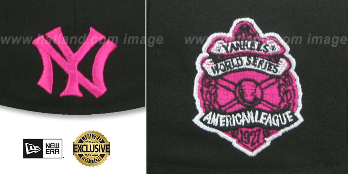 New York Yankees MURDERERS ROW PATCH-BOTTOM Black-Beetroot Fitted