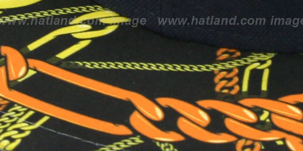 New York Yankees REAL CHAINS VIZA-PRINT Navy Fitted Hat