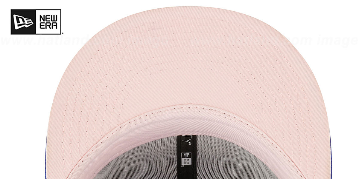 Philadelphia 76ers 3X NBA CHAMPS POP-SWEAT Royal-Pink Fitted Hat