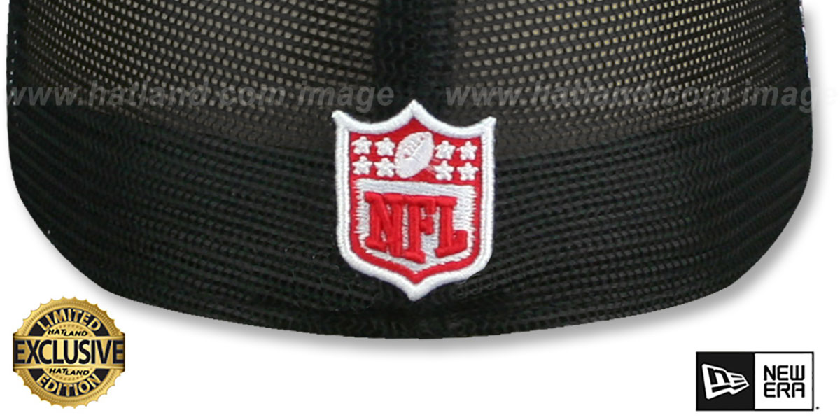 Buffalo Bills EST 1960 MESH-BACK SIDE-PATCH Black-Black Fitted Ha