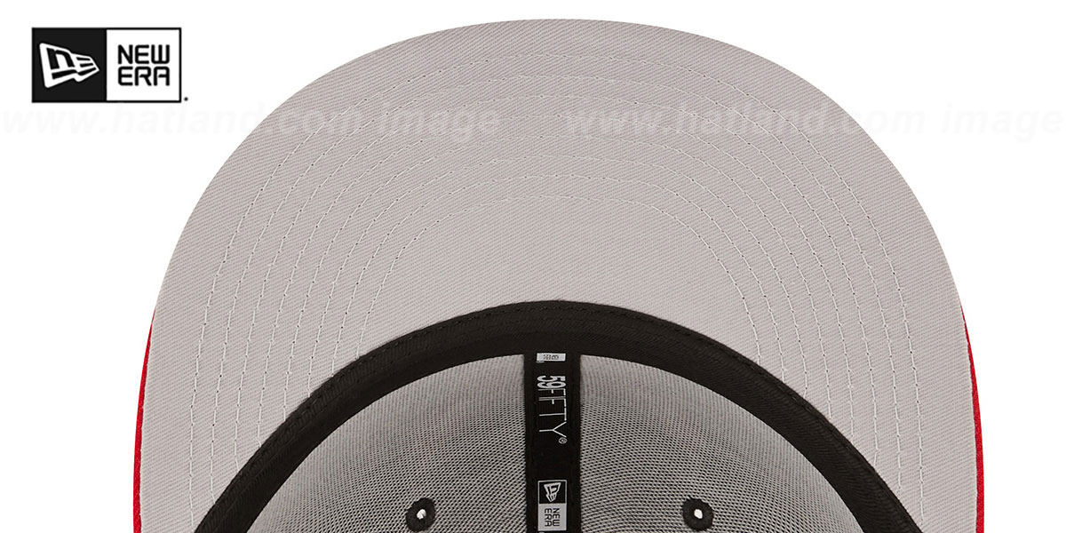 Chicago Bulls 2T COLOR PACK Charcoal-Red Fitted Hat