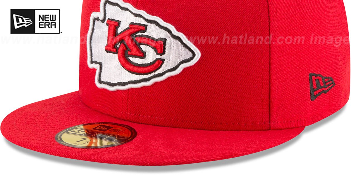 Kansas City Chiefs NFL TEAM-BASIC Red Fitted Hat by New Era