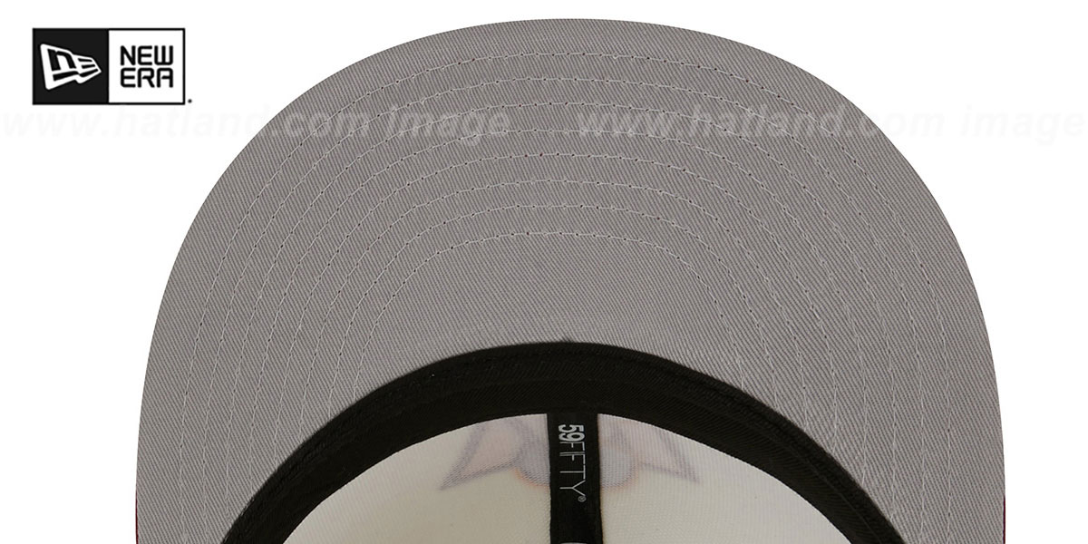 Washington Commanders NFL LIGATURE White-Burgundy Fitted Hat