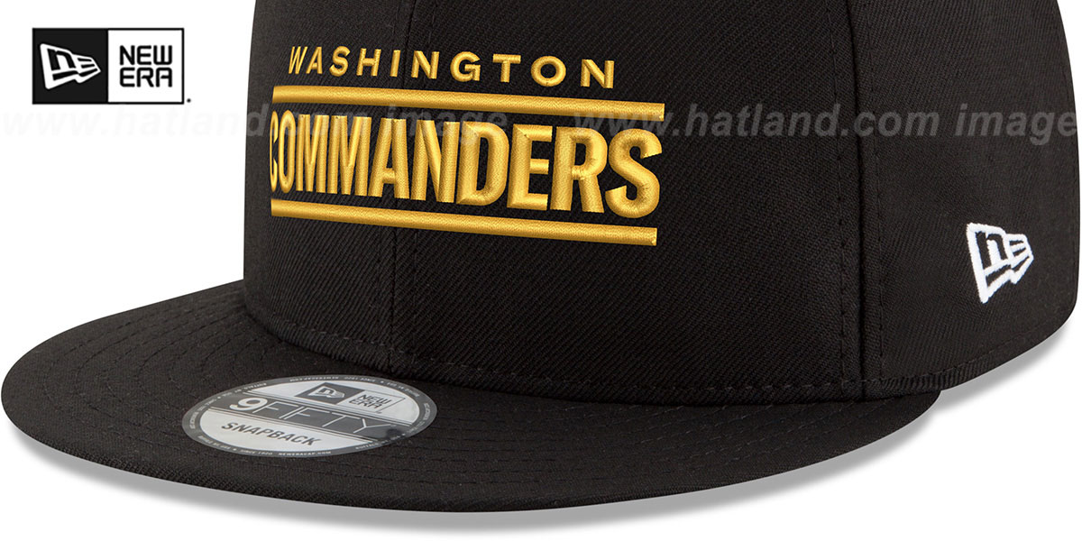 Washington Commanders TEAM-WORDMARK SNAPBACK Black Hat