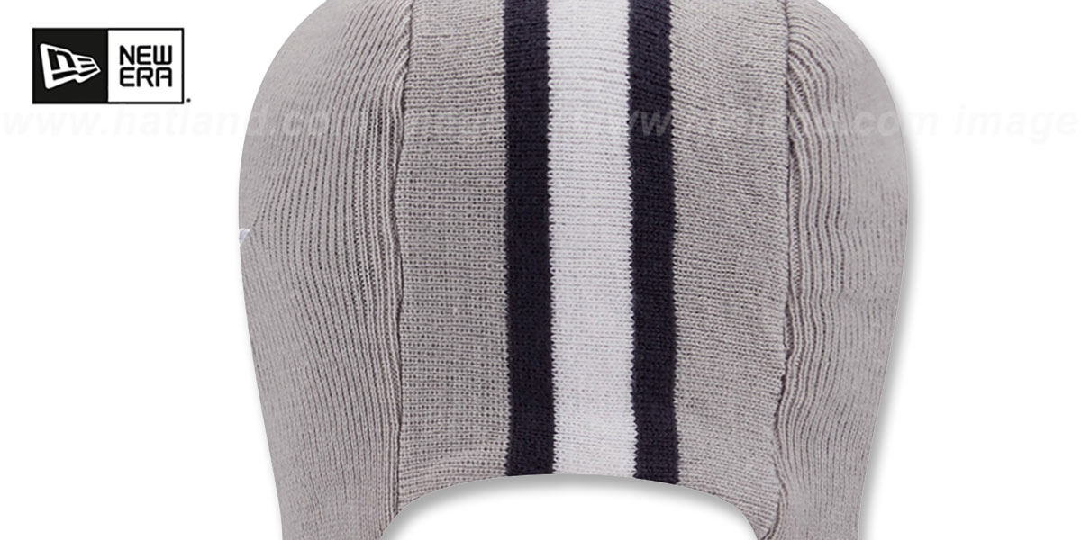 Dallas Cowboys HELMET HEAD TRAPPER Grey-Navy Knit Hat