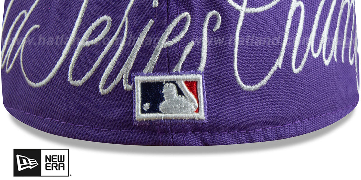 Arizona Diamondbacks HISTORIC CHAMPIONS Purple Fitted Hat