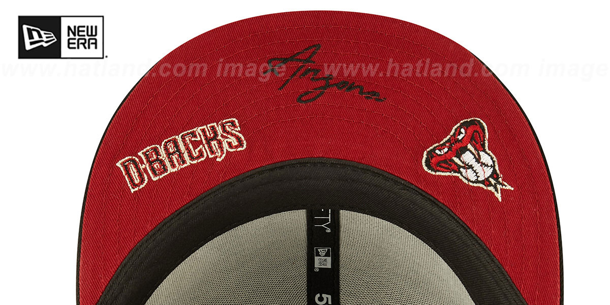 Arizona Diamondbacks TRIPLE THREAT IDENTITY Black Fitted Hat