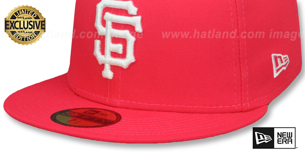 San Francisco Giants URBAN CAMO-BOTTOM Lava Red Fitted Hat