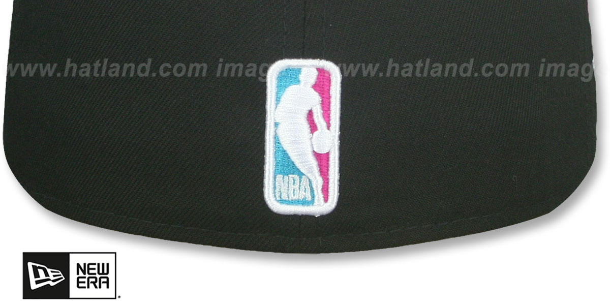Miami Heat MIAMI VICE SIDE-PATCH Black-Beetroot Fitted Hat