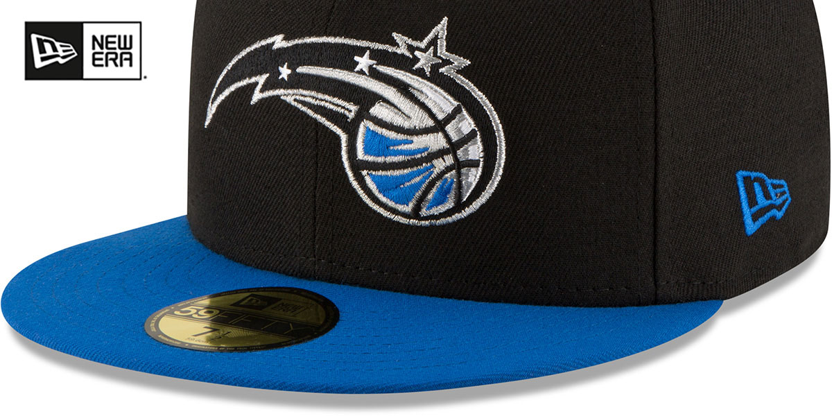 Orlando Magic 2T NBA TEAM-BASIC Black-Royal Fitted Hat