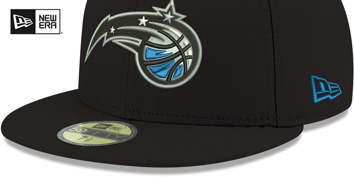 Orlando Magic NBA TEAM-BASIC Black Fitted Hat by New Era