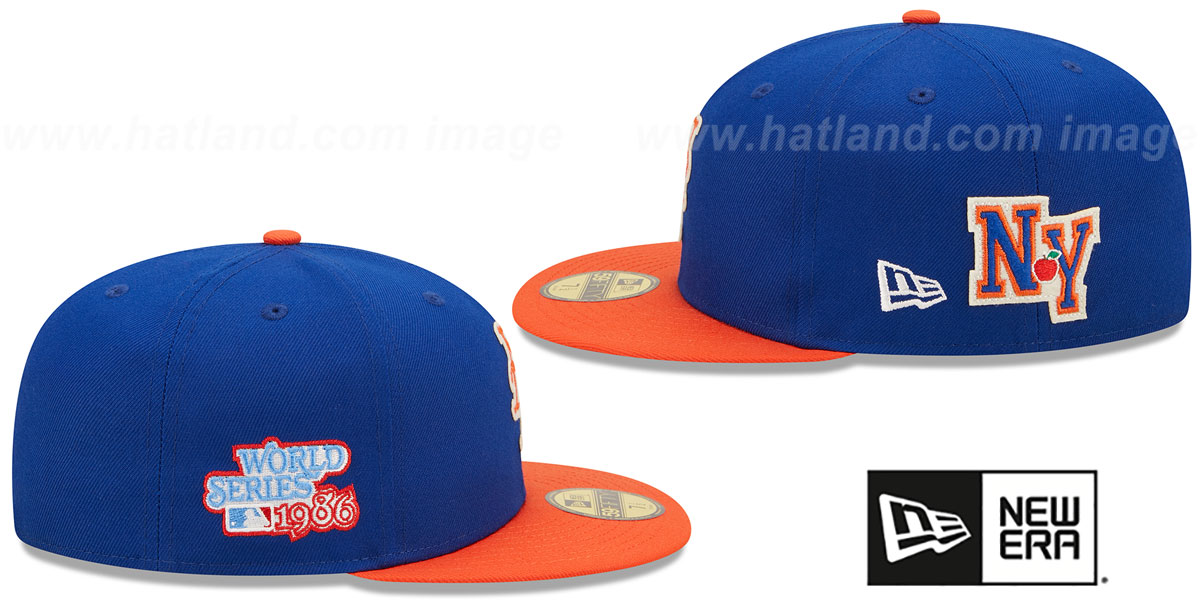 New York Mets LETTERMAN SIDE-PATCH Fitted Hat by New Era