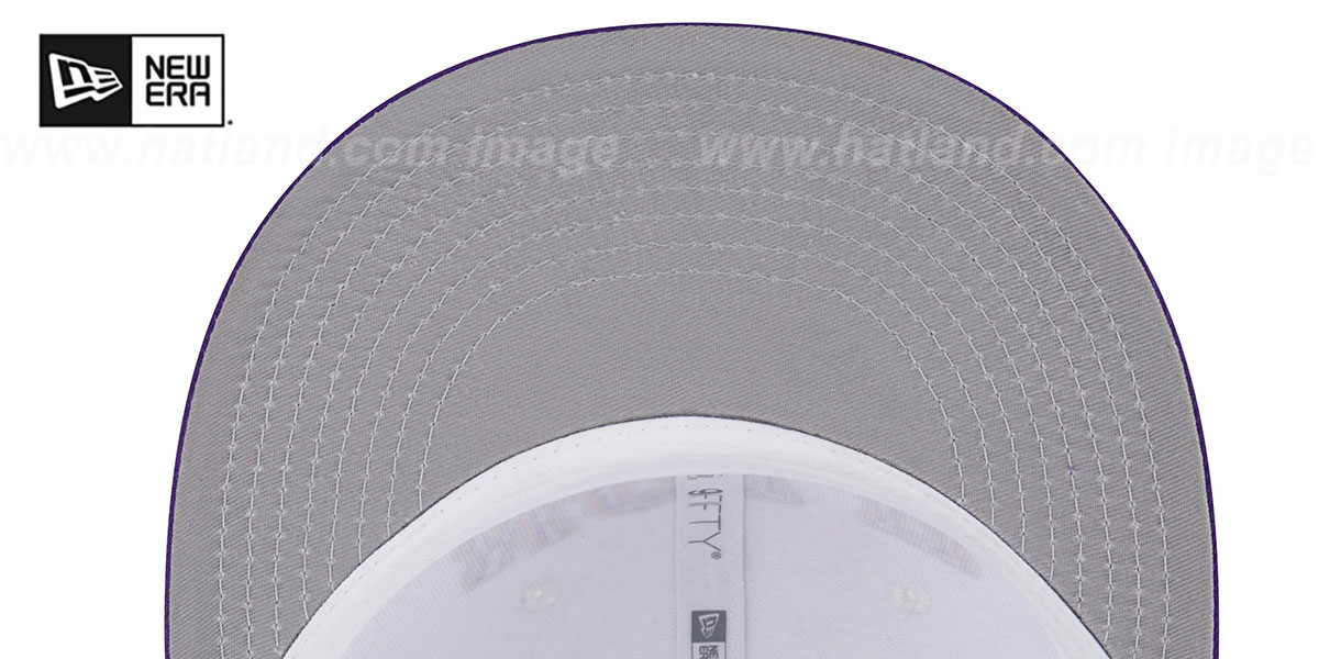 New Orleans Pelicans MESH-CROWN SNAPBACK White-Purple Hat